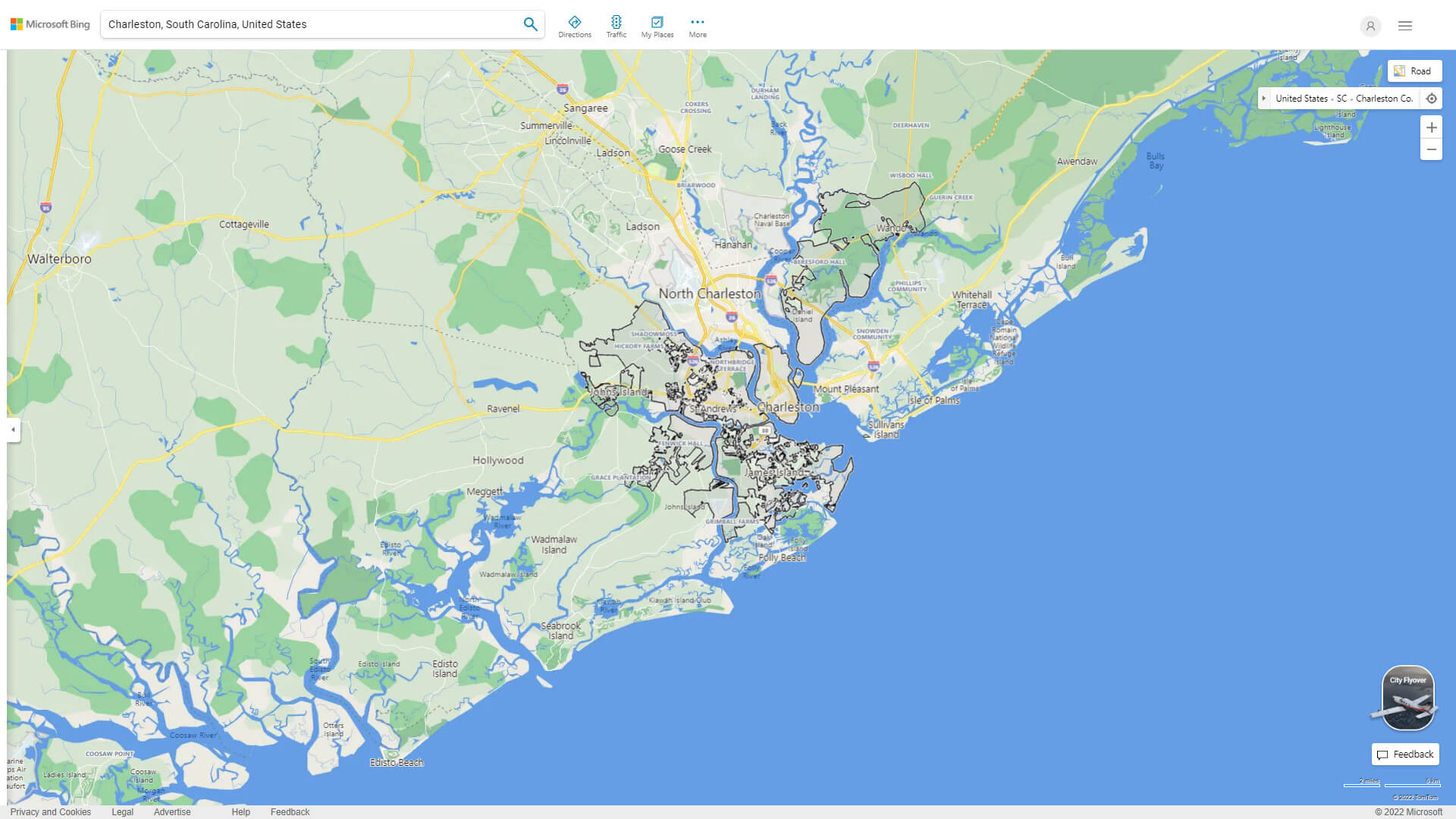 Charleston, South Carolina Map