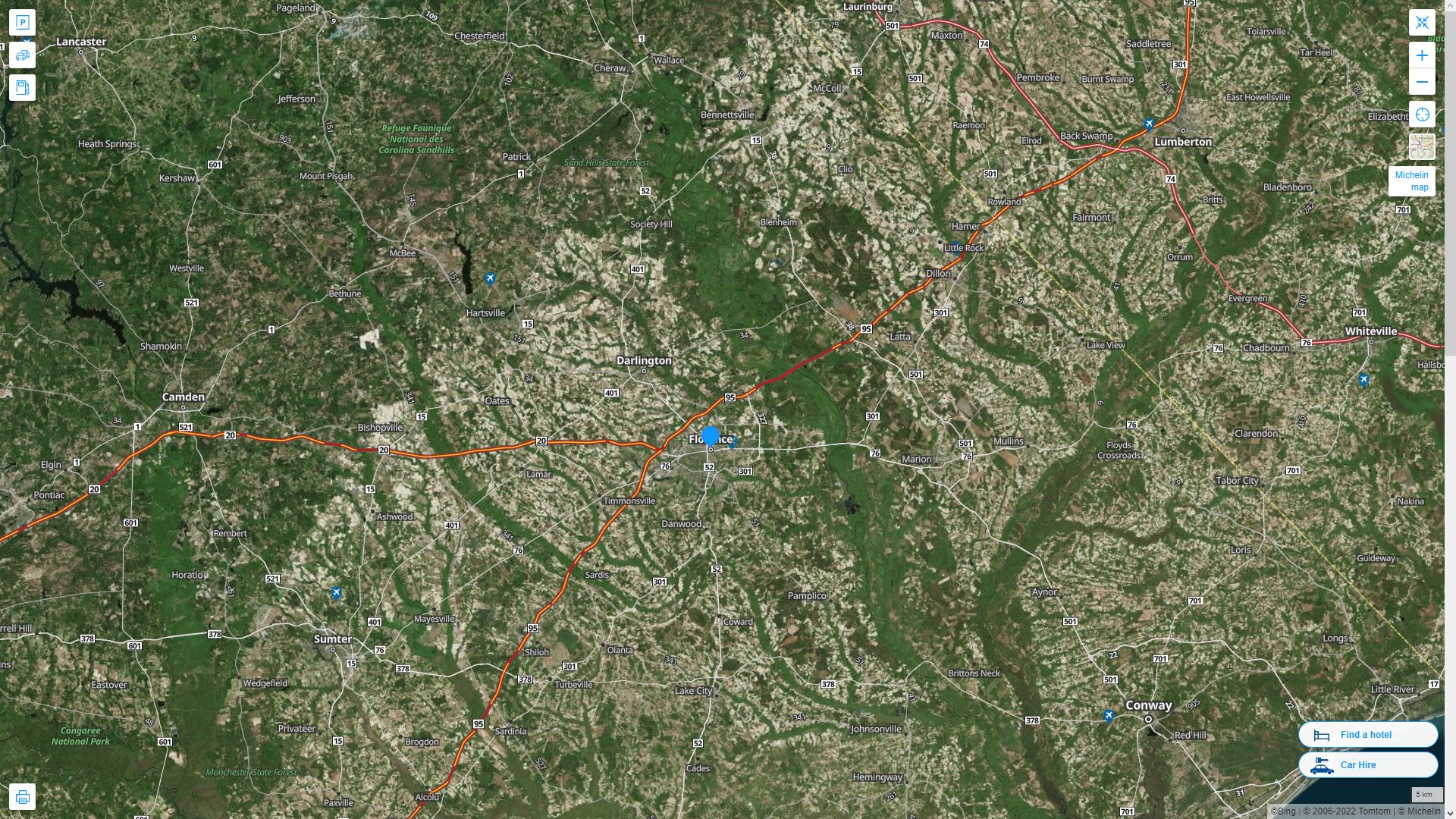 Florence South Carolina Map