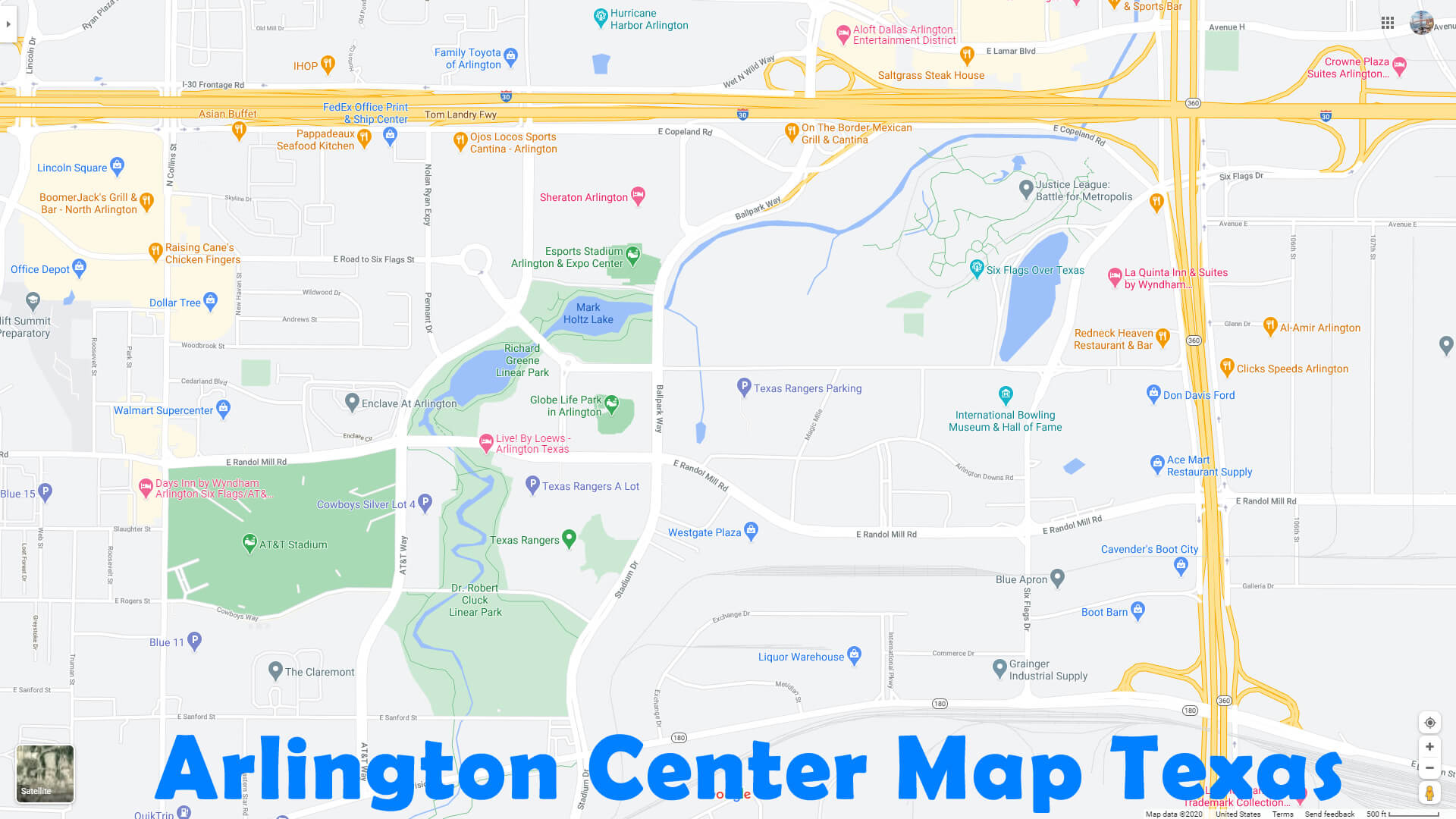 Arlington Texas Map