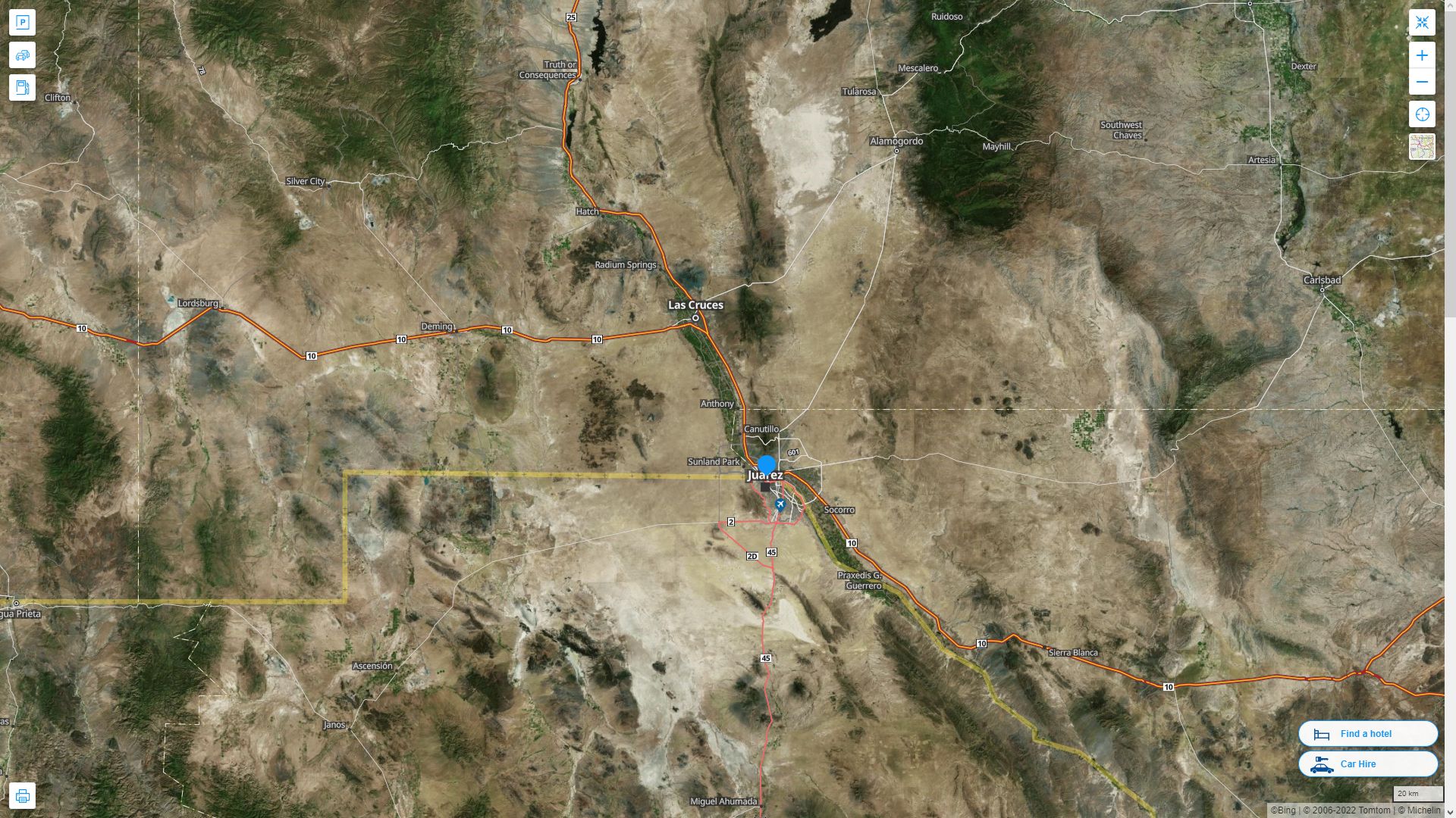 El Paso, Texas Map