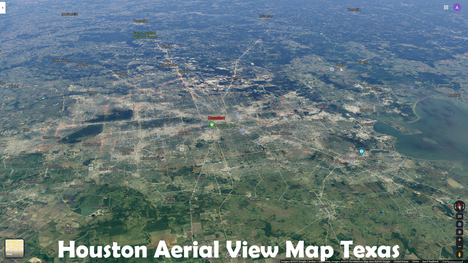 Houston, Texas Map