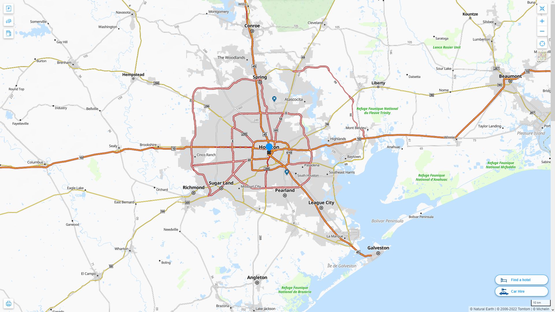 Houston Map - United States