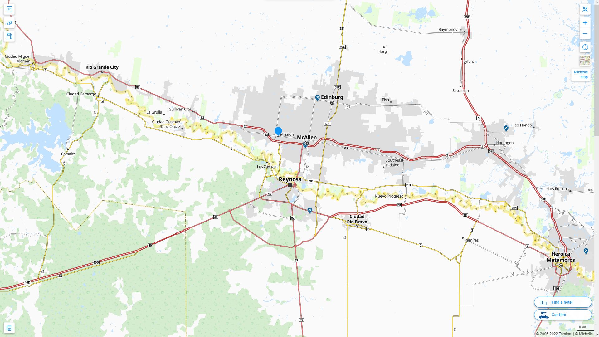 Mission, Texas Map