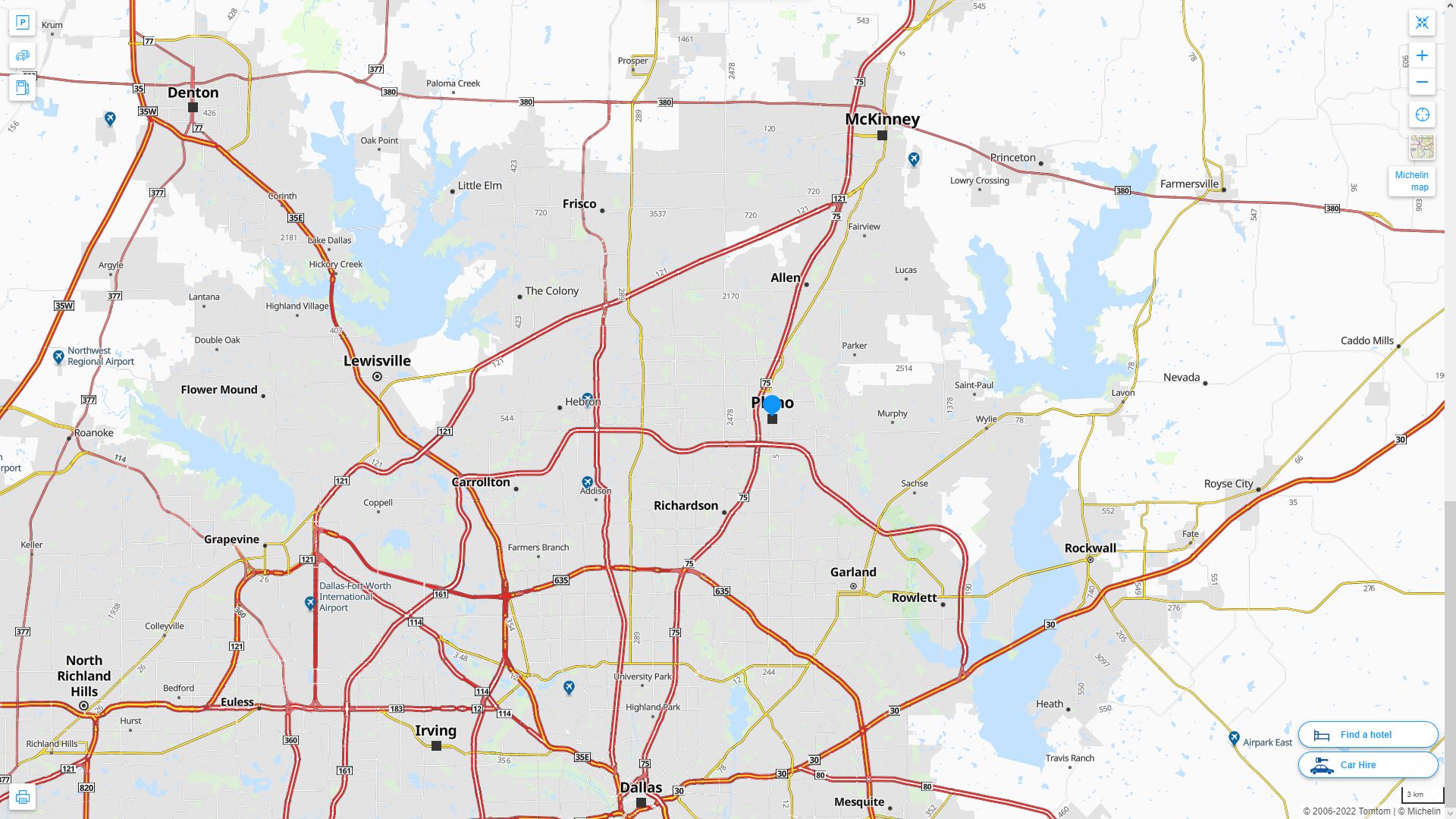 Plano, Texas Map
