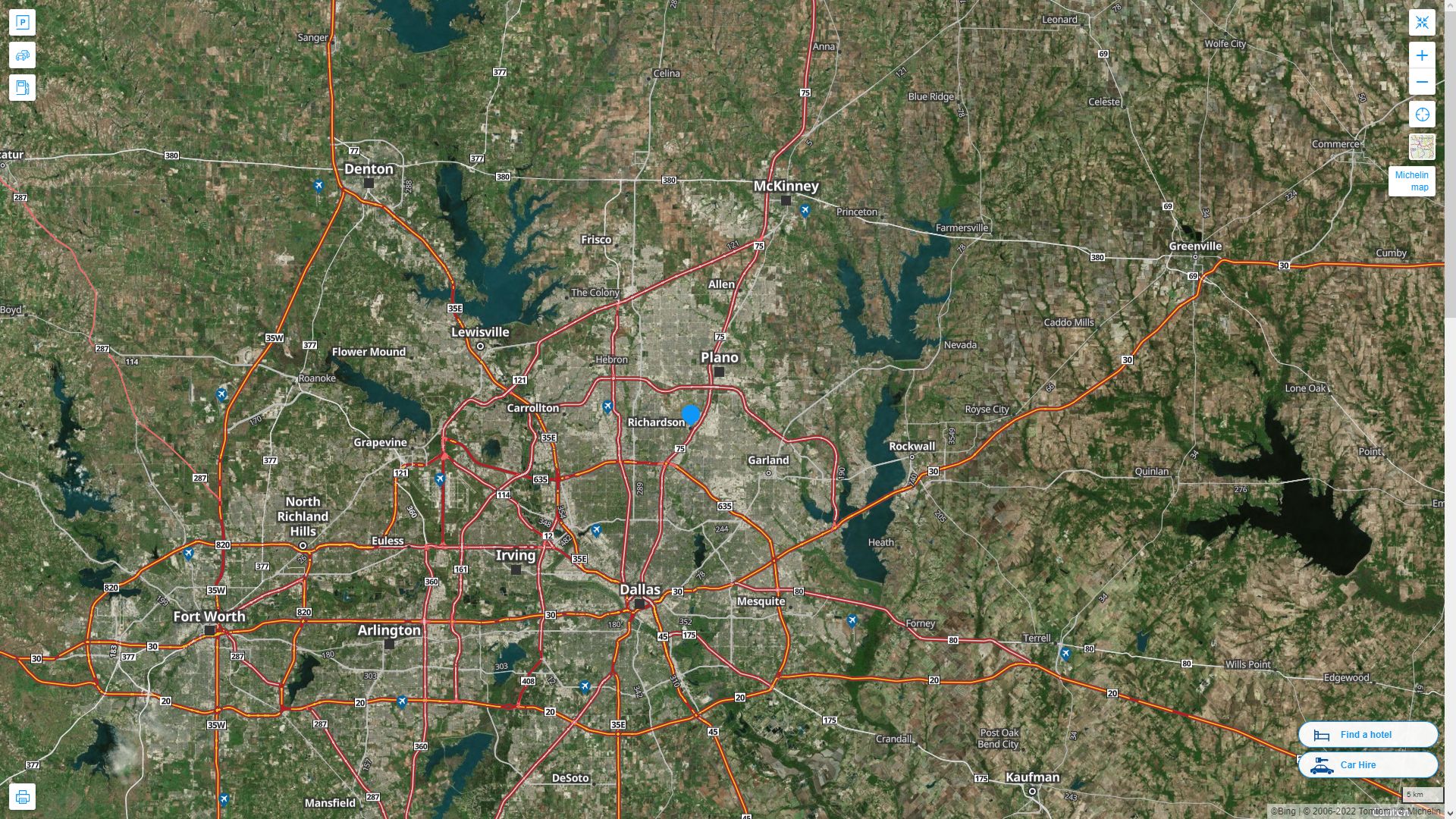 Richardson Texas Map