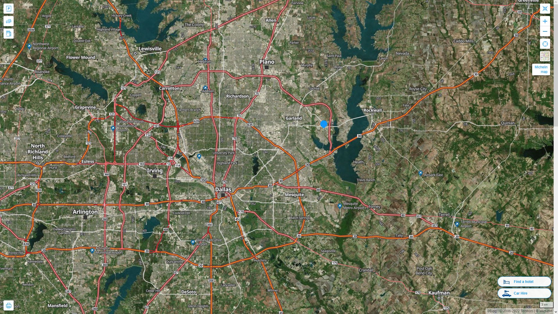 Rowlett Texas Map