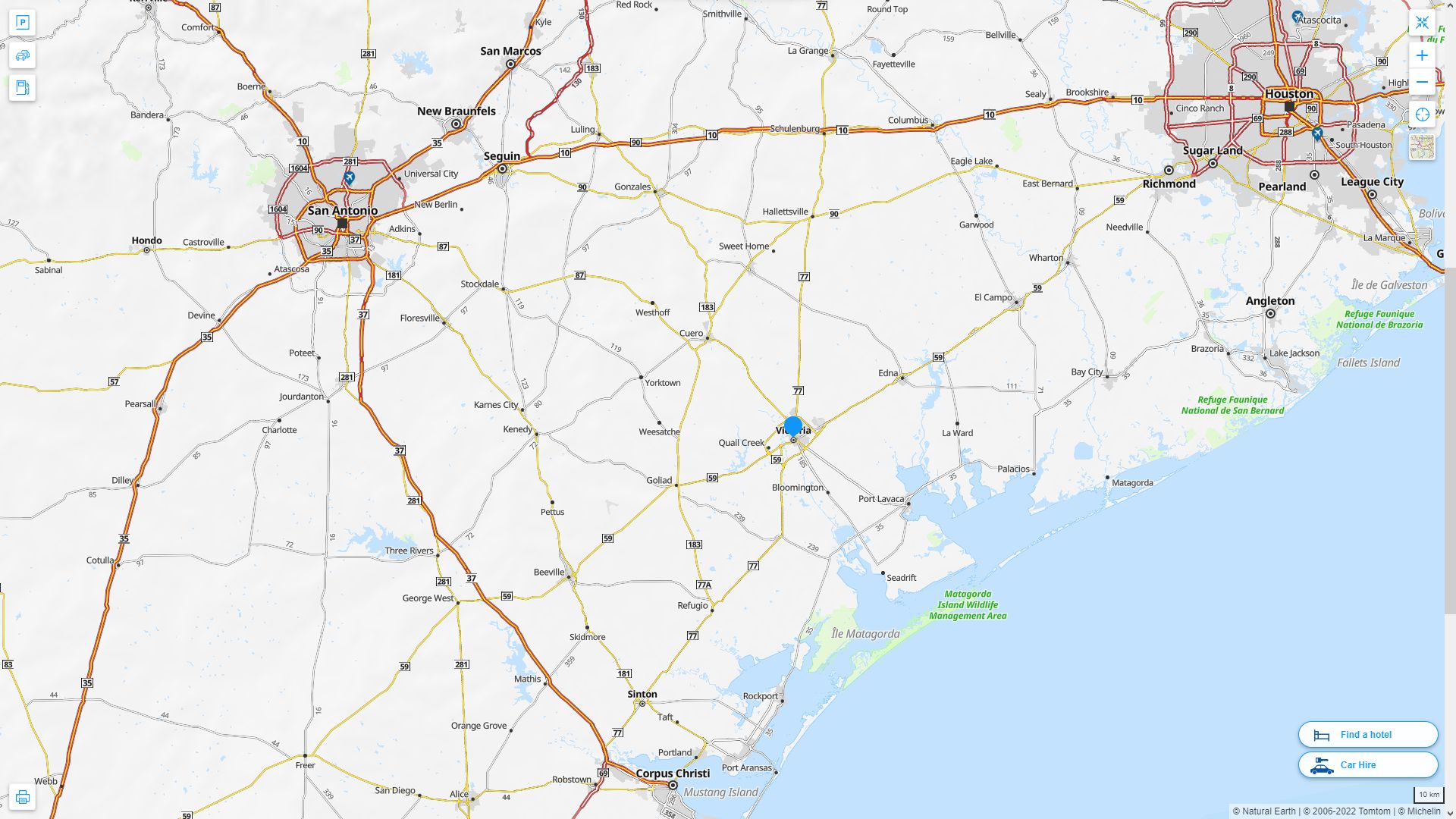 Victoria, Texas Map