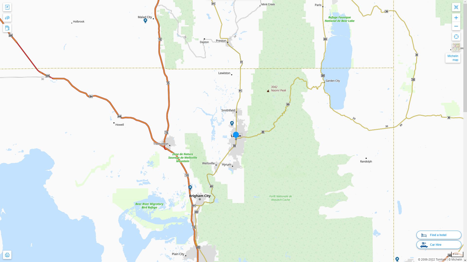 Logan, Utah Map