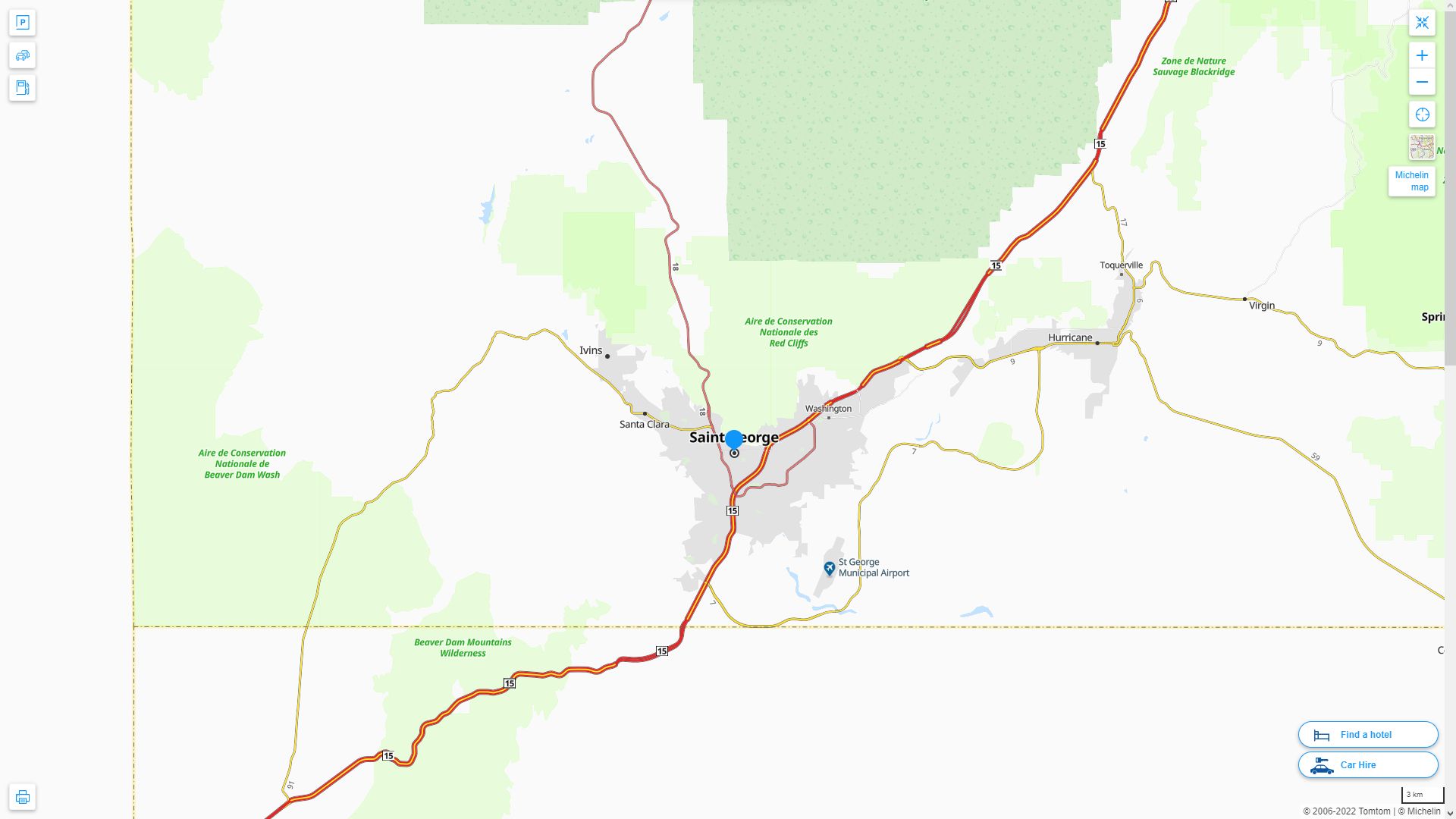 St. George, Utah Map