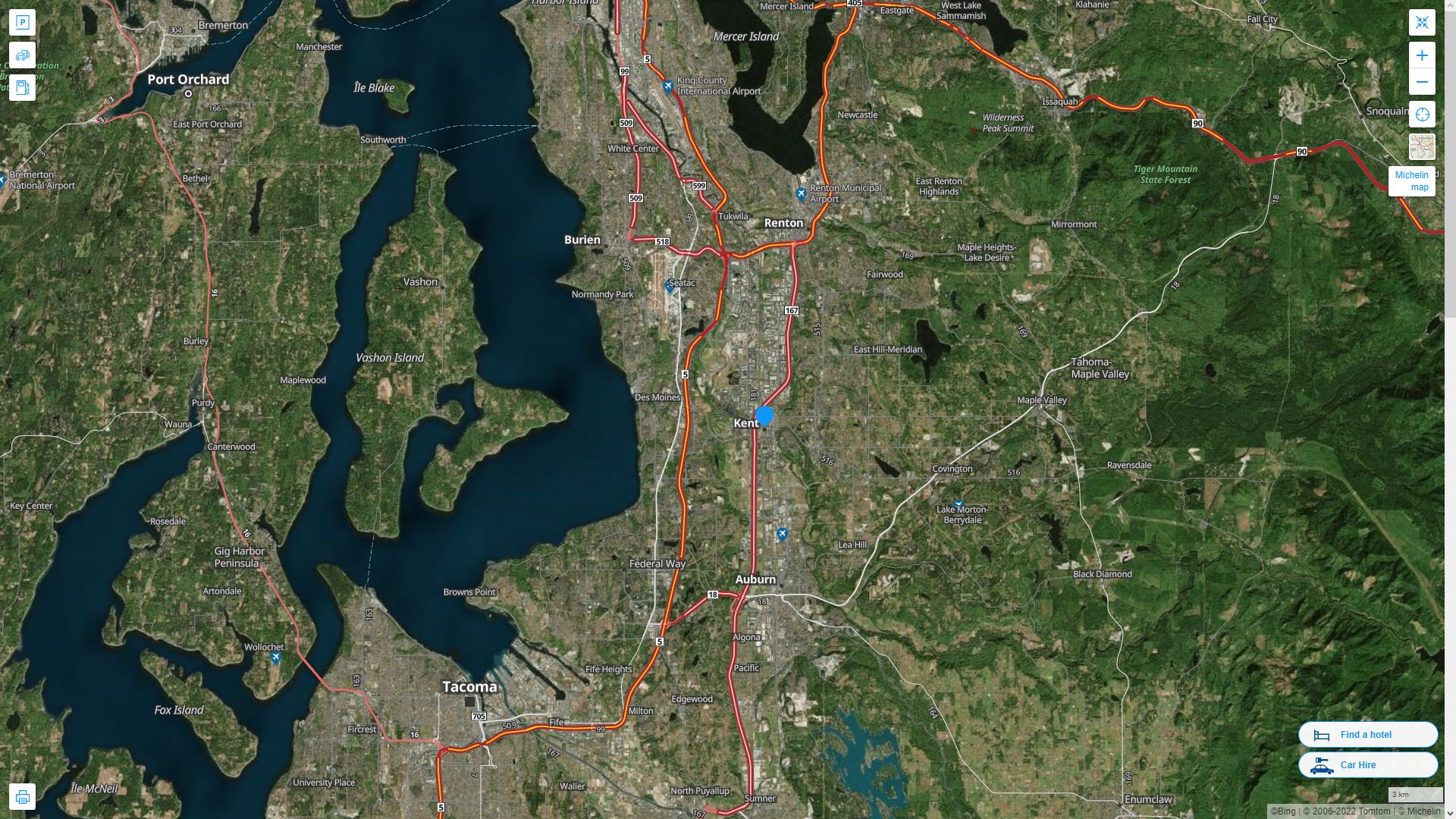 Kent Washington Map