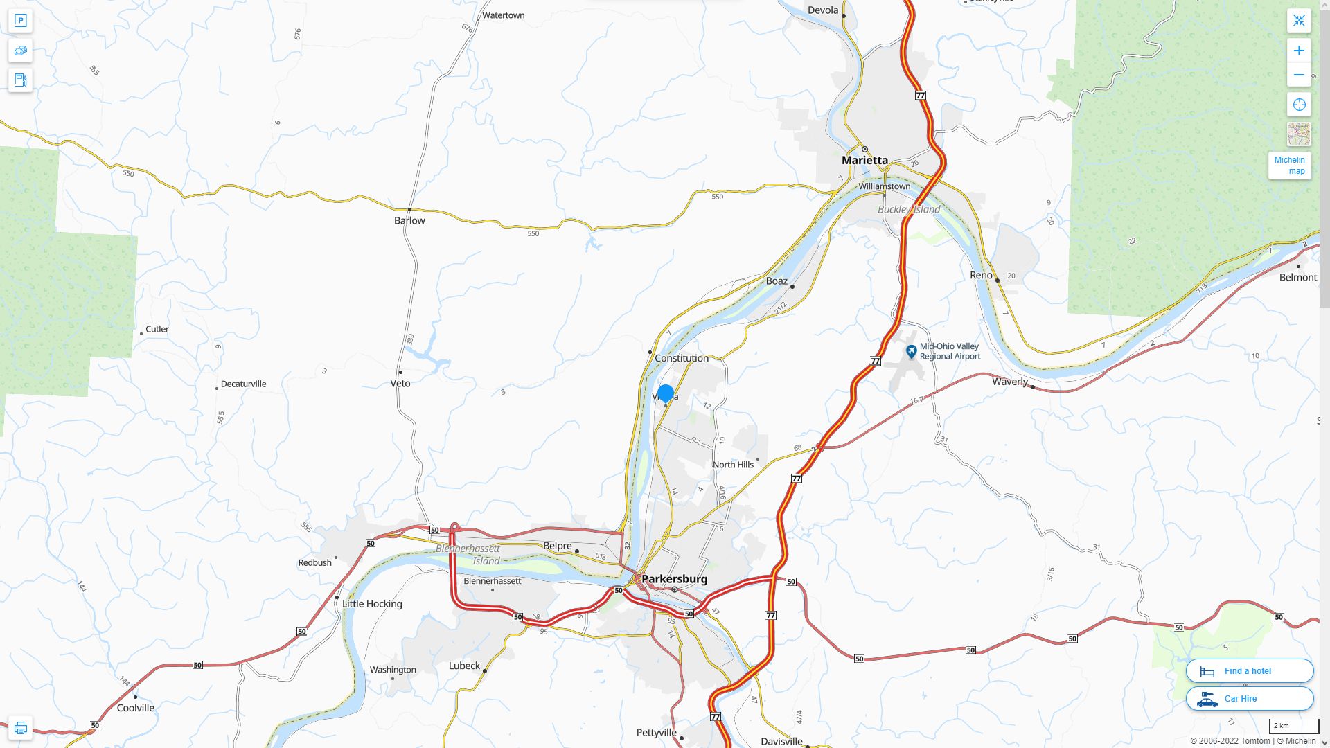 Vienna West Virginia Map - United States
