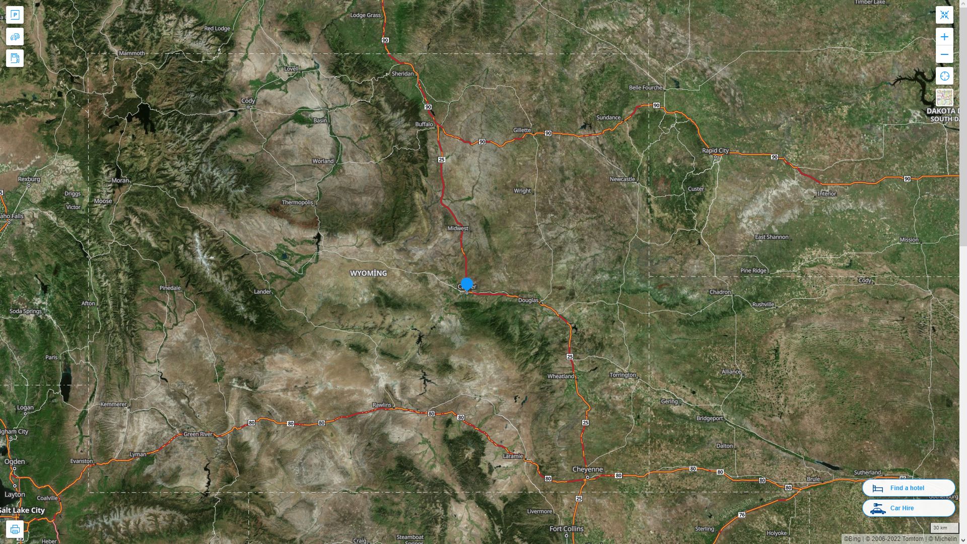 Casper Wyoming Map - United States
