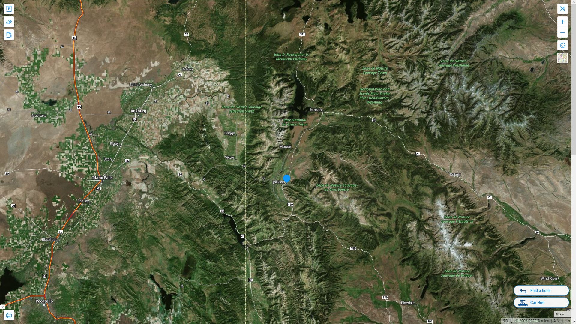 Jackson, Wyoming Map