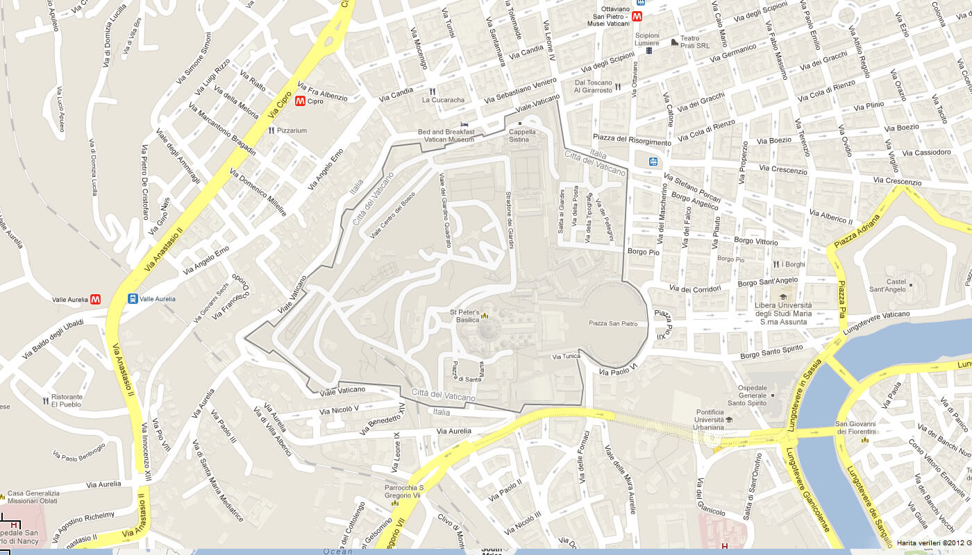 Vatican Map